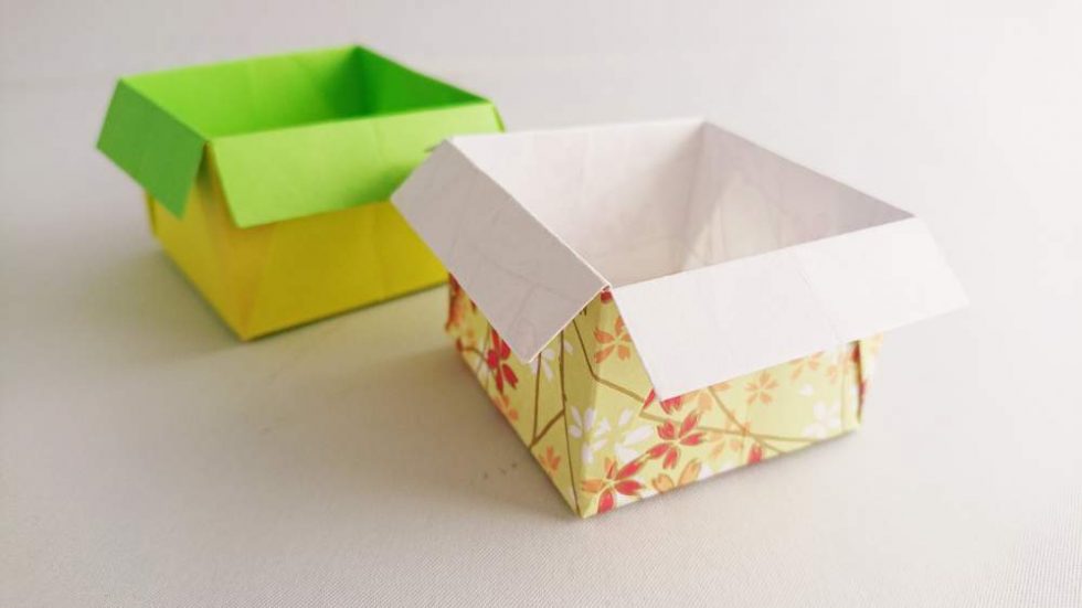 How to make an origami "rectangular trash box" | Paper Crafts ...